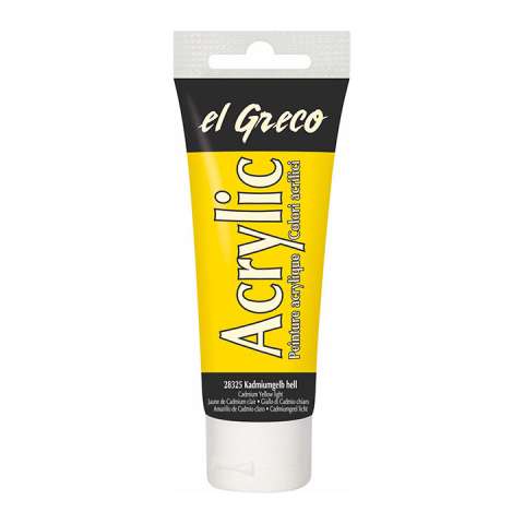 Akrilna boja El Greco 75 ml Light Cadmium Yellow