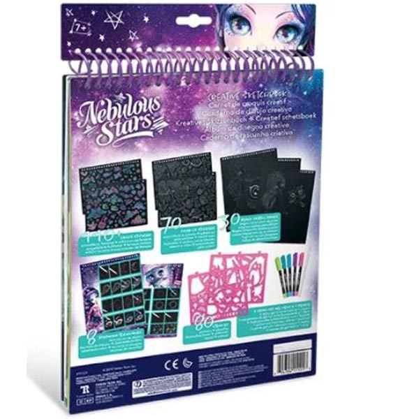 Nebulous Stars Creative Sketchbook Kreativni Blok za crtanje sa crnim listovima Eclipsia 11121