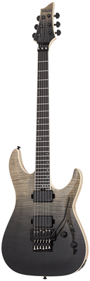 Schecter C-1 FR/SLS Elite Black Fade Burst električna gitara #1353