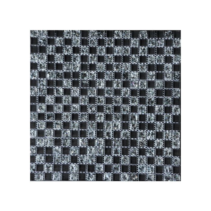 MOZAIK stakleni 007-Black 30x30