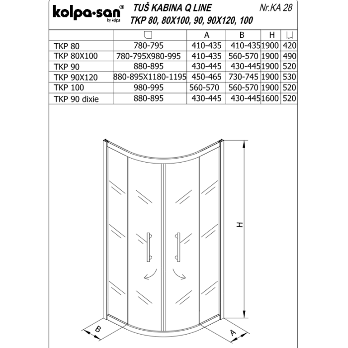 100x100 P silver ram mat staklo KOLPA