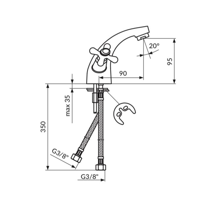 BRONTEE lavabo NB21101