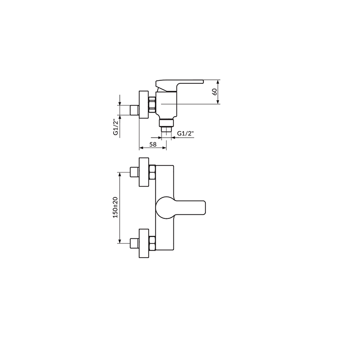 ROSAN B/2 za tuš kabinu JB37101