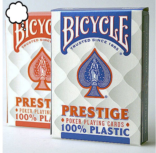 Bicycle prestige 100% plastic karte, 0422
