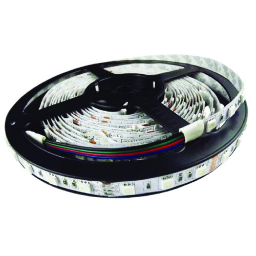 LED TRAKA RGB IP44 (1KOM-5M) 14,4W/M 5050SMD 60LED 14-16LM 12V DC B