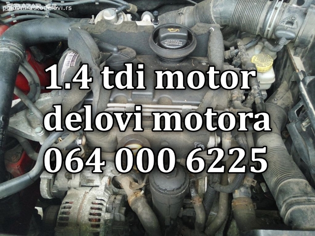 Motor 1.4 tdi kompletan delovi škoda fabia,roomster