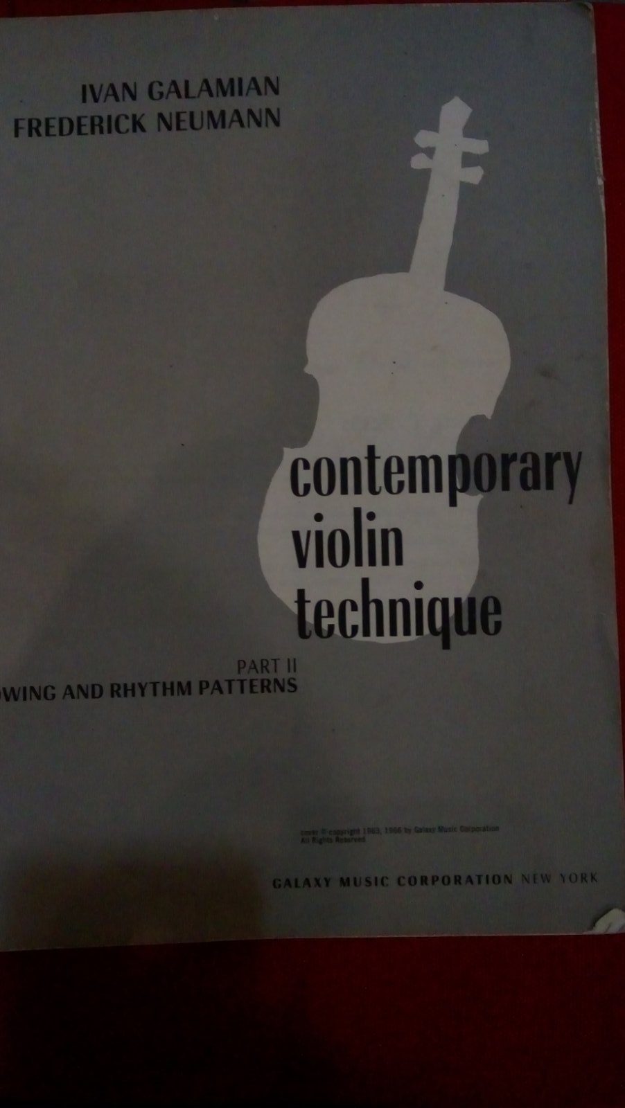 Contemporary violin technique part II