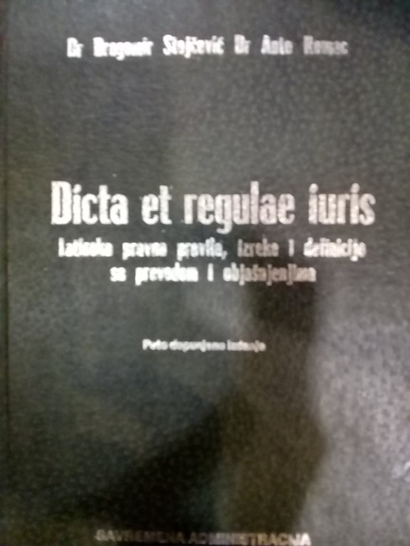 Dicta et regulae iuris