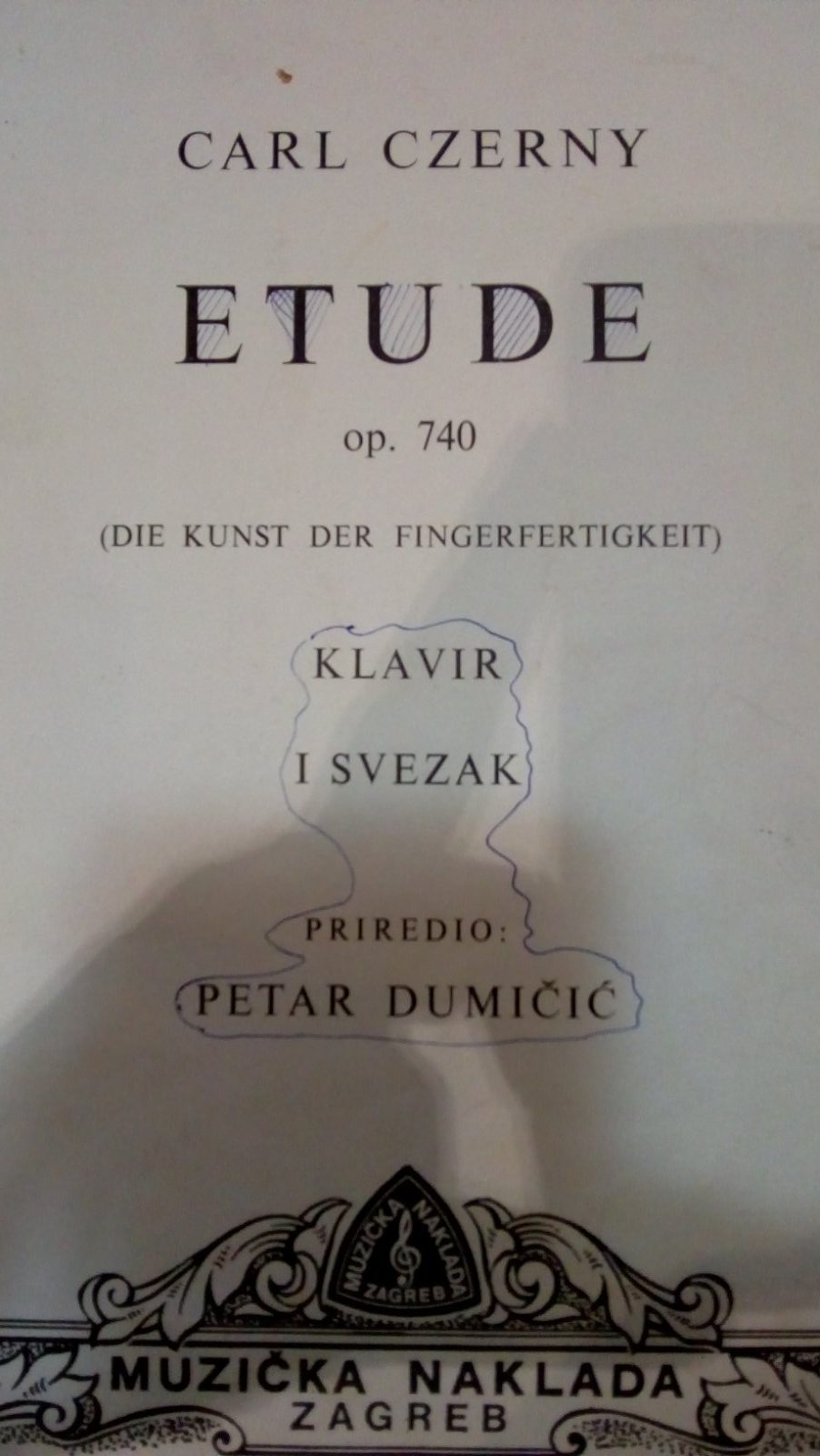 Etude op.740 klavir I svezak