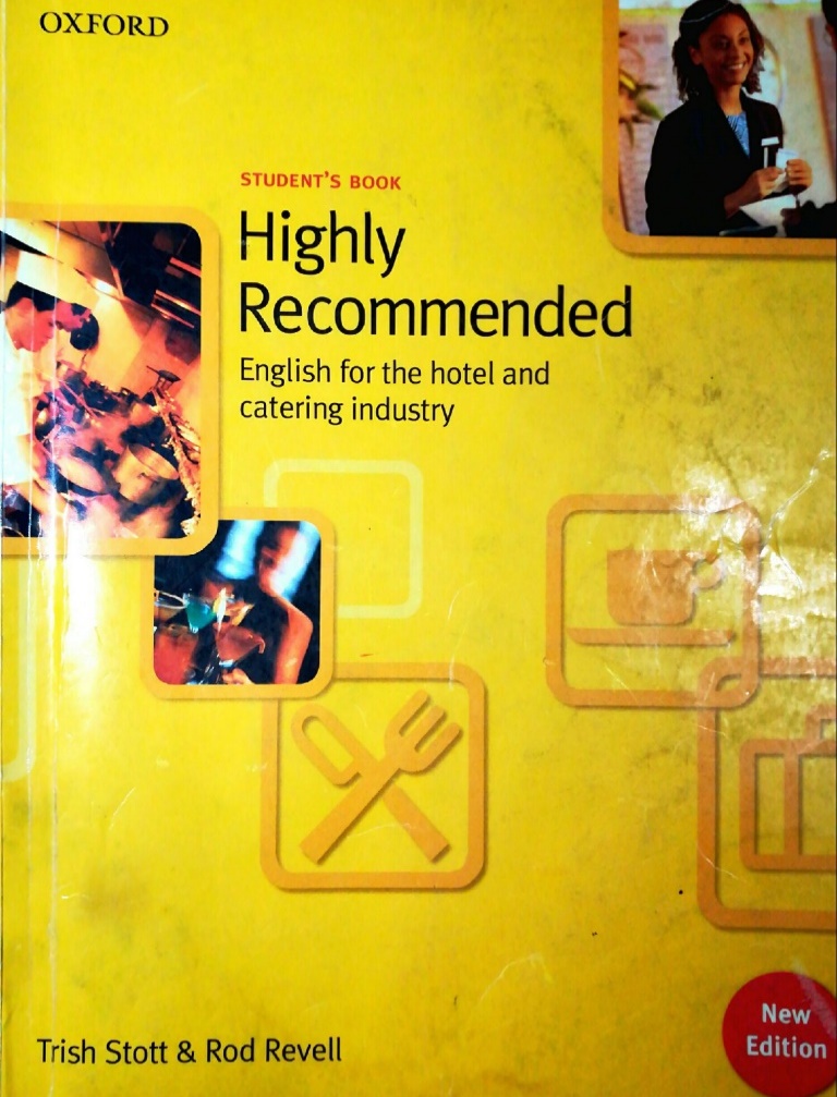 Highly recommended, Student’s Book, english for the hotel and catering industry