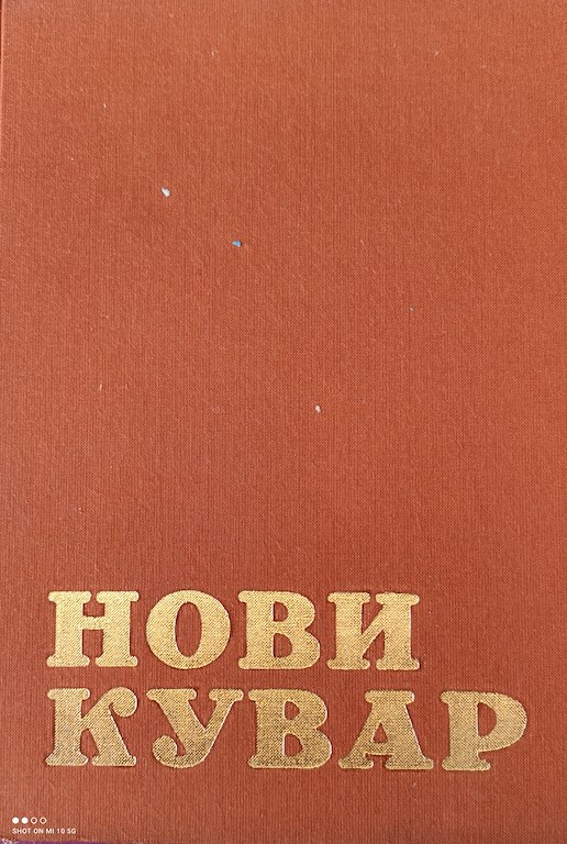 Novi kuvar- knjiga o umetnosti zdrave kuhinje