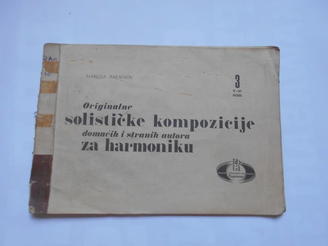 Originalne solističke kompozicije domaćih i stranih autora za harmoniku