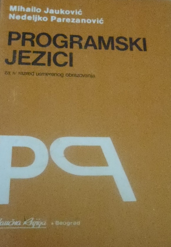 Programski jezici za 4 razred usmerenog obrazovanja Naučna knjiga