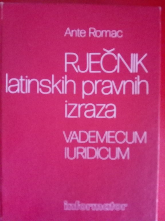 Rječnik latinskih pravnih izraza