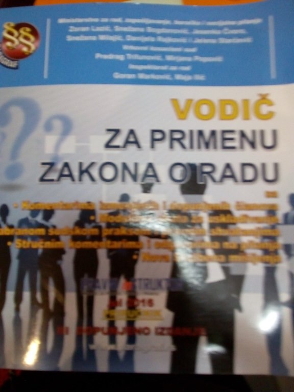 Vodič za primenu zakona o radu