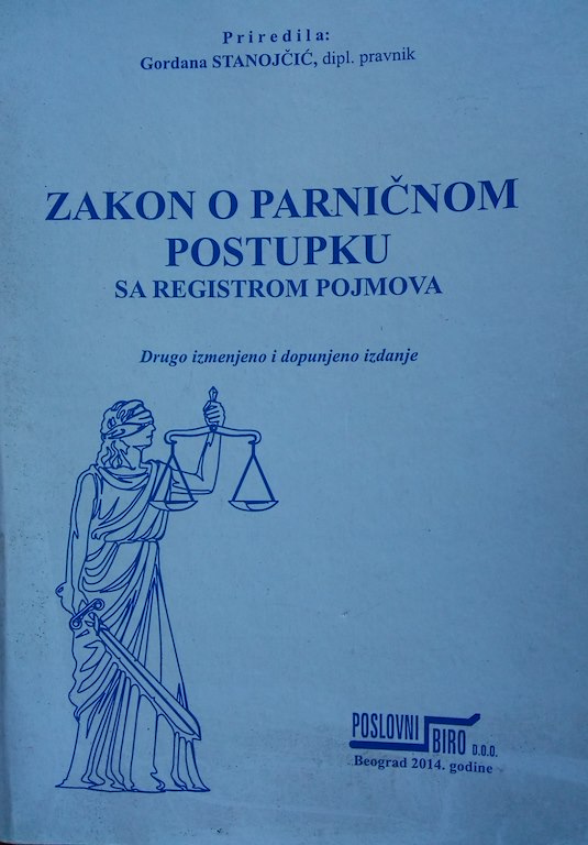 Zakon o parničnom postupku sa registrom pojmova