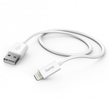 HAMA 178330 USB ZA APPLE IPHONE MFI,BELI, 0,6M KABEL