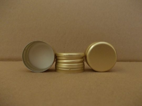 Aluminijumski čep 28×18 zlato