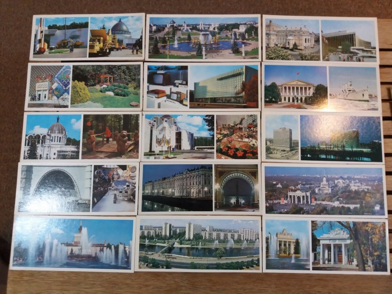 MOSKVA ... 14 razglednica + KIEV i Lenjingrad