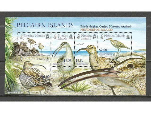 su Pitcairn Islands 2005. Ptice,cist blok