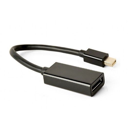 Gembird 4K Mini DisplayPort to DisplayPort adapter cable, black | A-mDPM-DPF4K-01