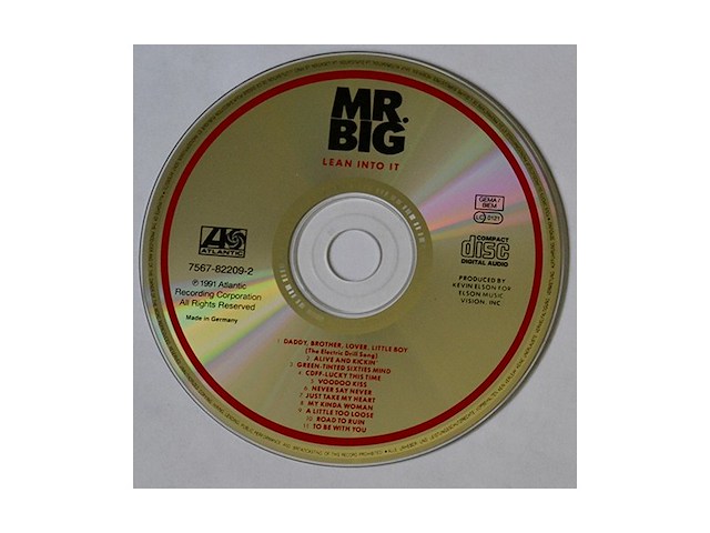 Mr. Big - Lean Into It (samo CD)