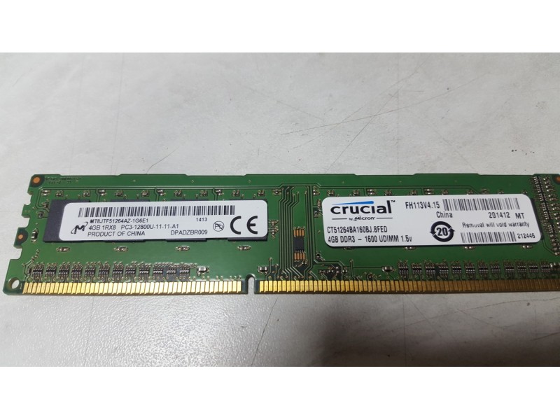 ddr3 4gb micron 1600mhz ispravna