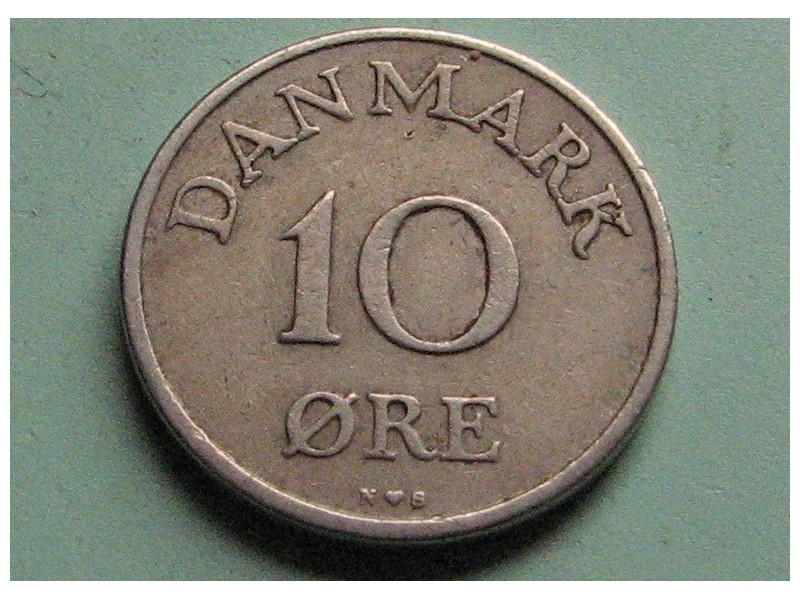 Danska - 10 Ore - Frederik IX 1955