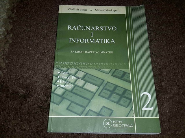 Računarstvo i informatika za drugi razred gimnazije