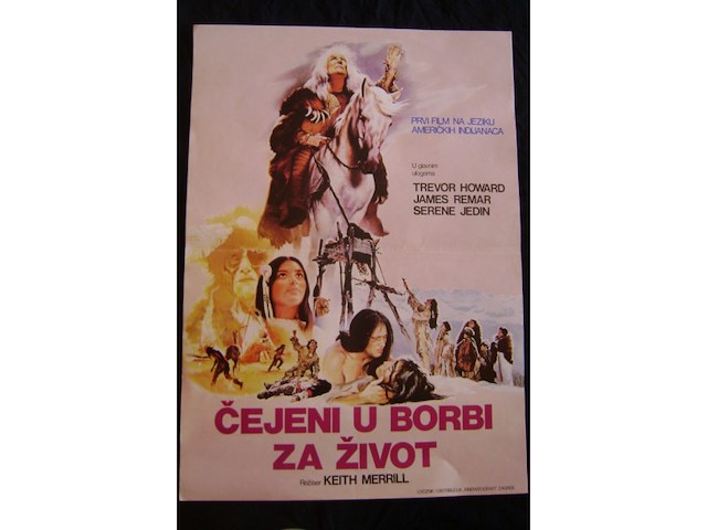 Filmski poster ČEJENI U BORBI ZA ŽIVOT 1980