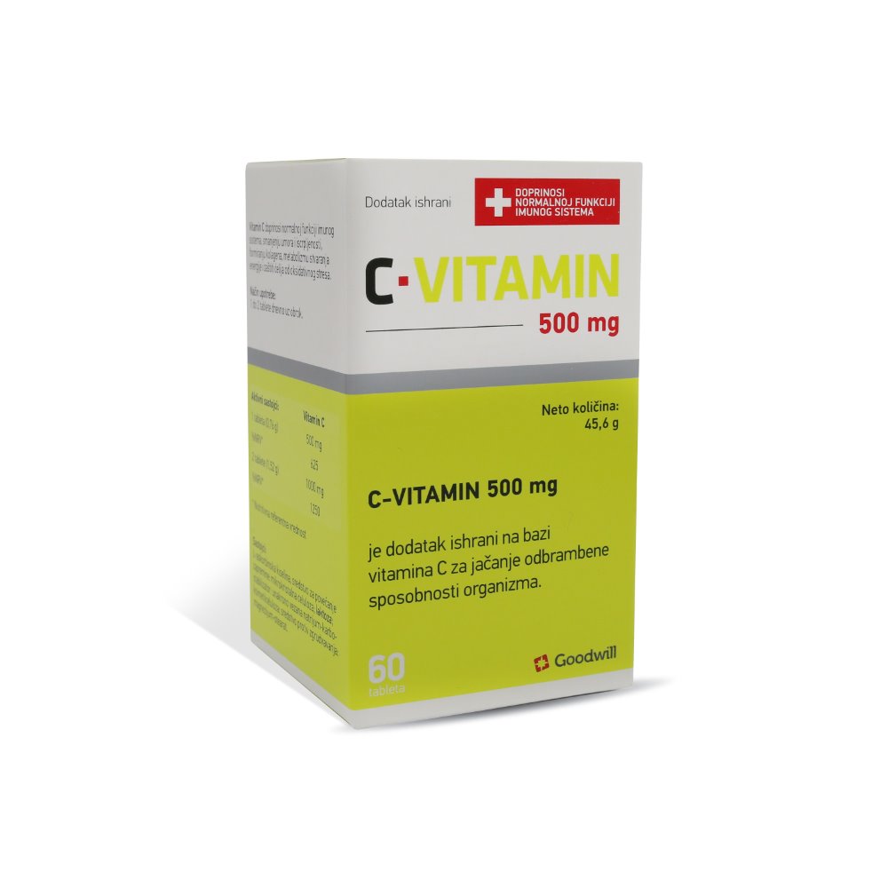 Vitamin C 500mg, 60 tableta