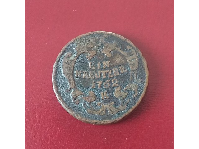 EIN KREUTZER 1762 K