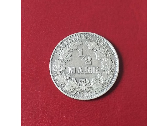 1/2 MARK 1906 D srebro