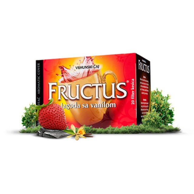 FRUCTUS JAGODA + VANILA FILTER ČAJ A20
Opis
INFORMACIJE
NALOG
SERVIS
KORISNI LINKOVI