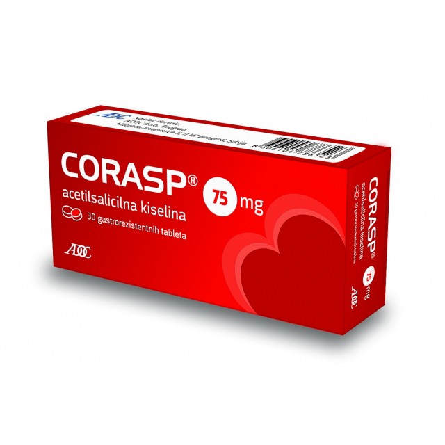 CORASP TABLETE 30X75MG
Opis
INFORMACIJE
NALOG
SERVIS
KORISNI LINKOVI