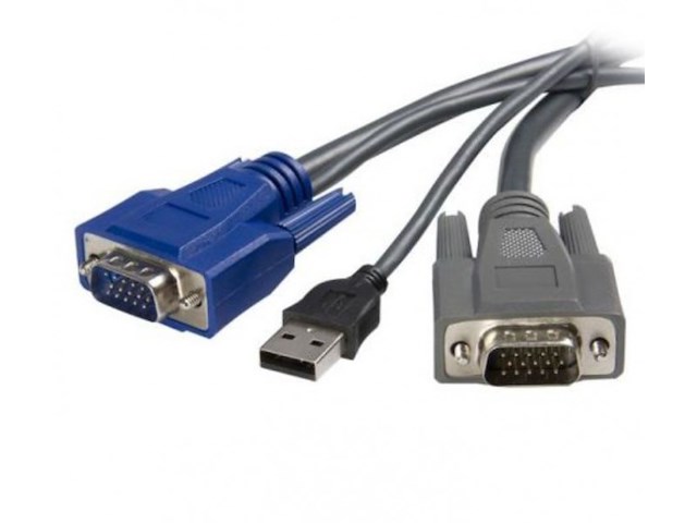 VGA 15 pin male to male + USB