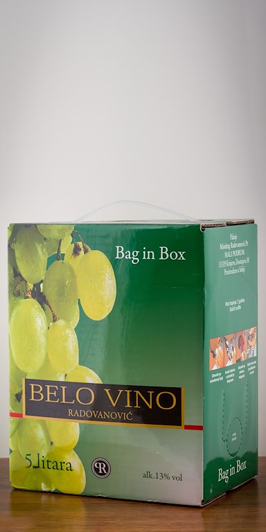 Radovanovic belo vino bag in box