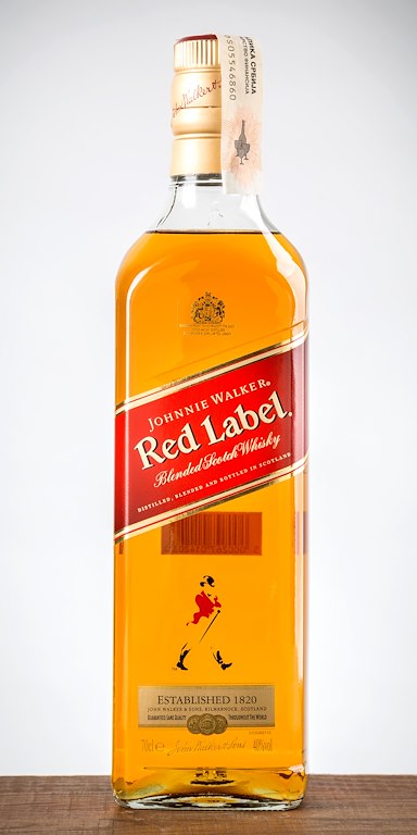 Johnnies Walker Red label whisky