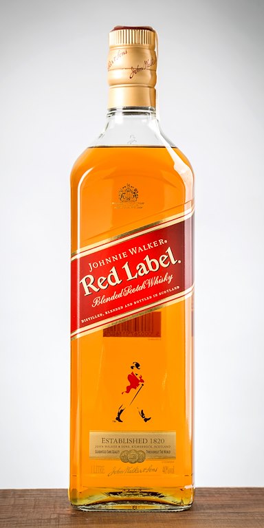 Johnnies Walker Red label whisky