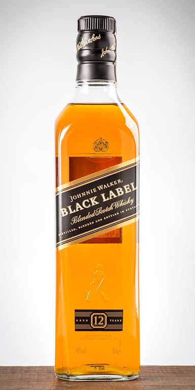 Johnnies Walker Black label whisky