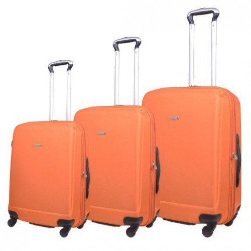 Komplet 3 kofera za putovanja Dablin narandžasta