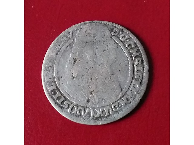 Christian 15 KREUZER 1664 srebro