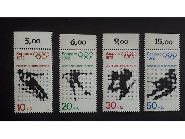 BRD Nemačka 1971 ZOI ** Kompl serija tab Mi 680-83