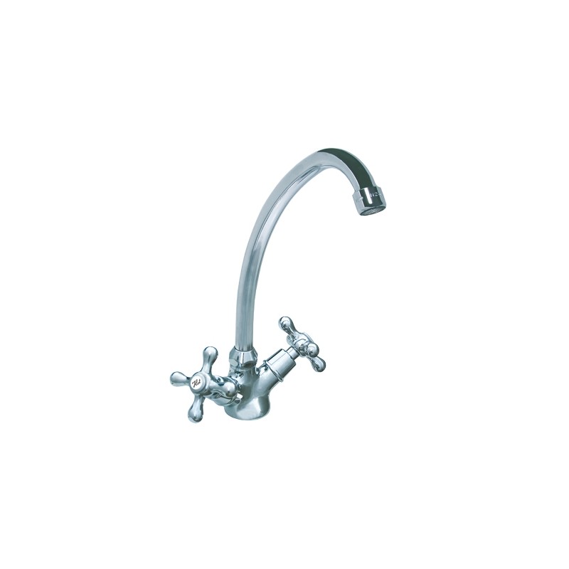 Baterija za sudoperu, lavabo Rosan izliv 130mm N23013