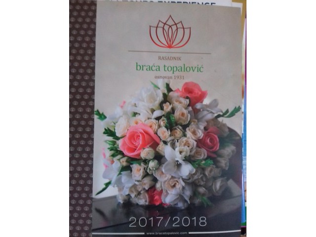 Katalog rasadnika Toplaović, sezona 2017/2018.