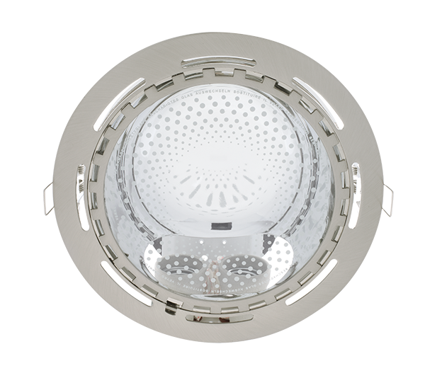 LED SPOT LAMPA GL210 + 2XLED SIJALICA 9W 4000K SATENSKI NIKL