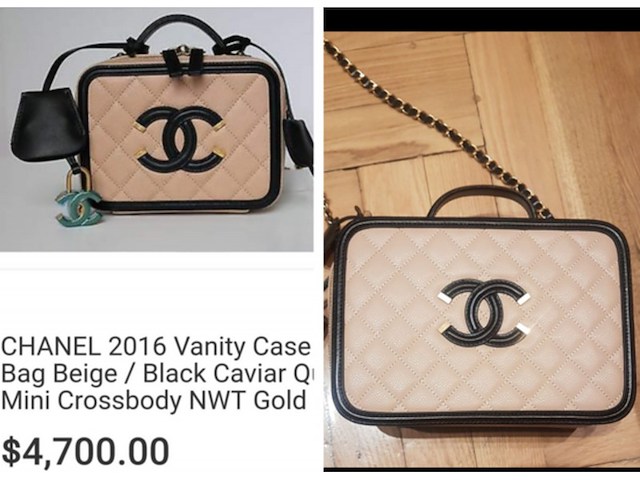 CHANEL - original CC VANITY CASE  BAG