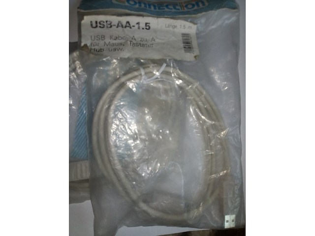 Kabel USB muško-muški 1.5 m dužine NEKORIŠĆEN