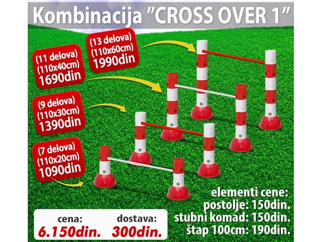 Prepone / podesive prepone CROSS OVER 1- 40 delova