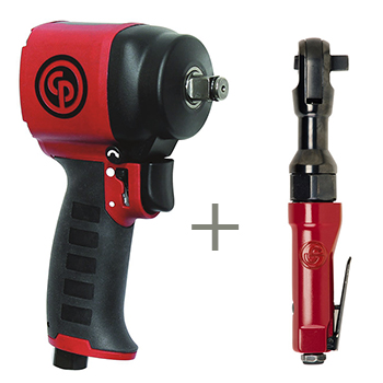 Chicago Pneumatic akcijski set - pneumatski mini udarni odvijač 1/2" CP7732C + pneumatska račna 1/2" CP886H